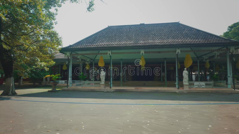 Traditional Architectural Building Surrounded by Trees Stock Footage ...