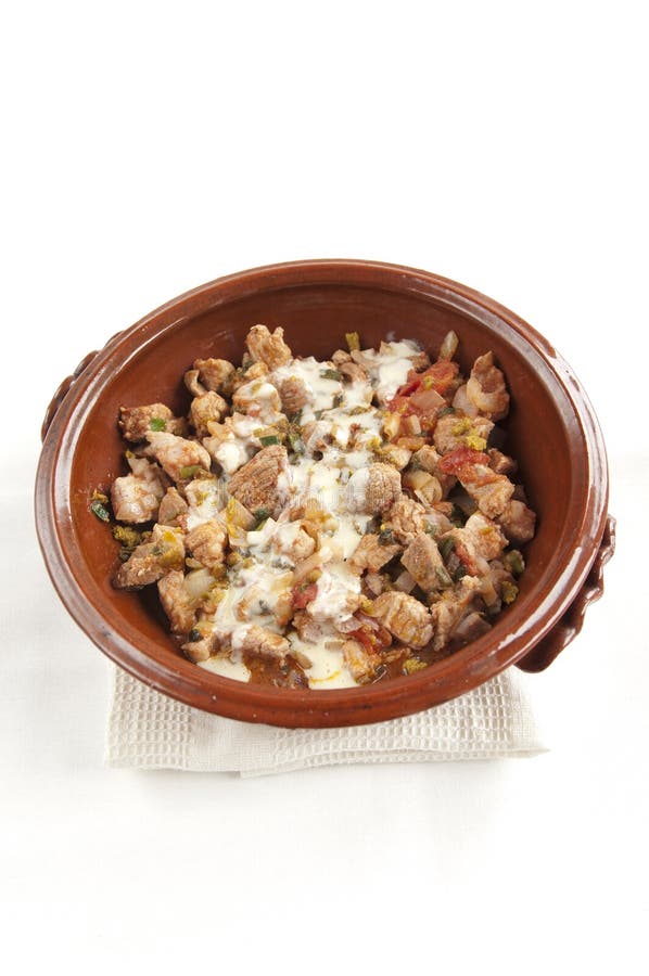 Traditional Bulgarian Gyuvetch before Baking Stock Image - Image of ...