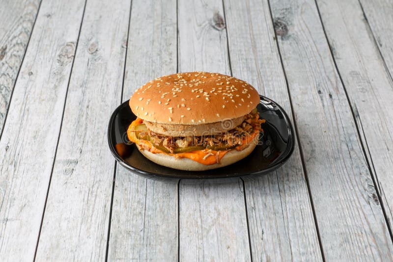 A traditional Burger bread stock photo. Image of diner - 148995668