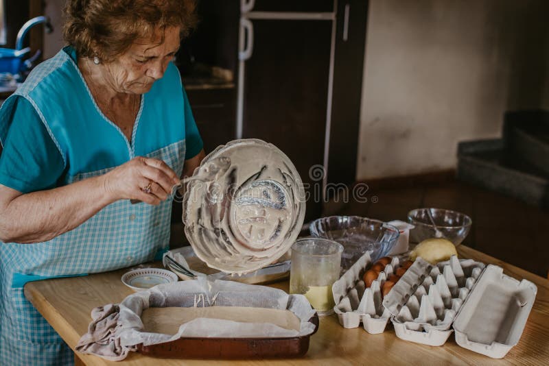 Traditional Cake and Pastry Preparation Stock Image - Image of bread ...
