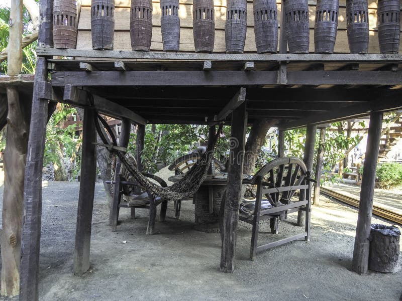 Traditional Cambodian House Stock Image - Image of combodian, phtech ...