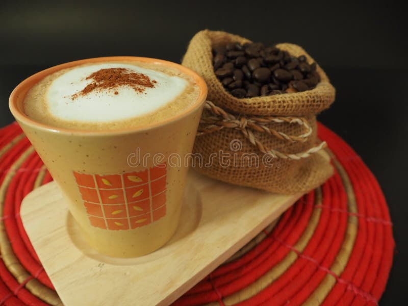 Traditional cappuccino. stock photo. Image of traditional - 93694170