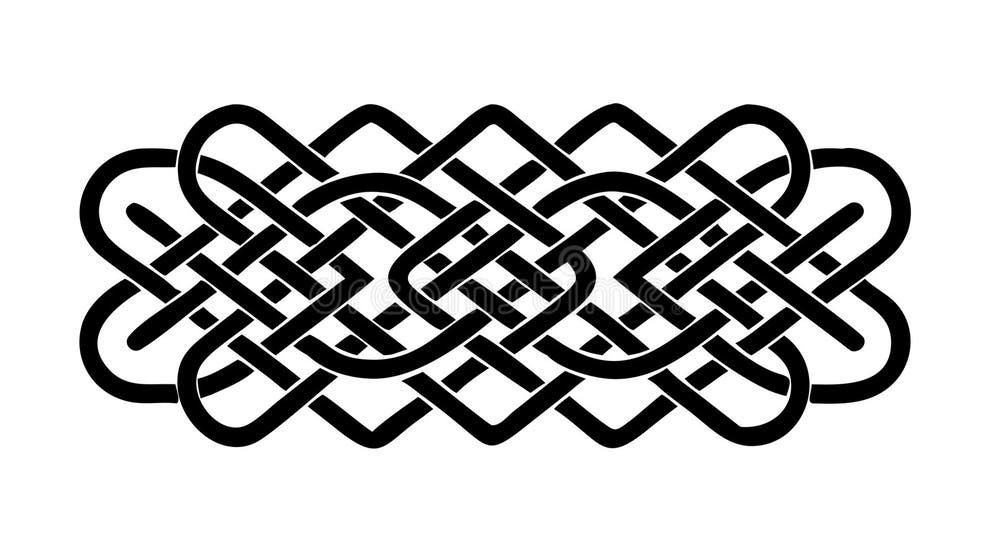 Traditional Celtic Knot Design Decorative Header Element Vector, Vector ...