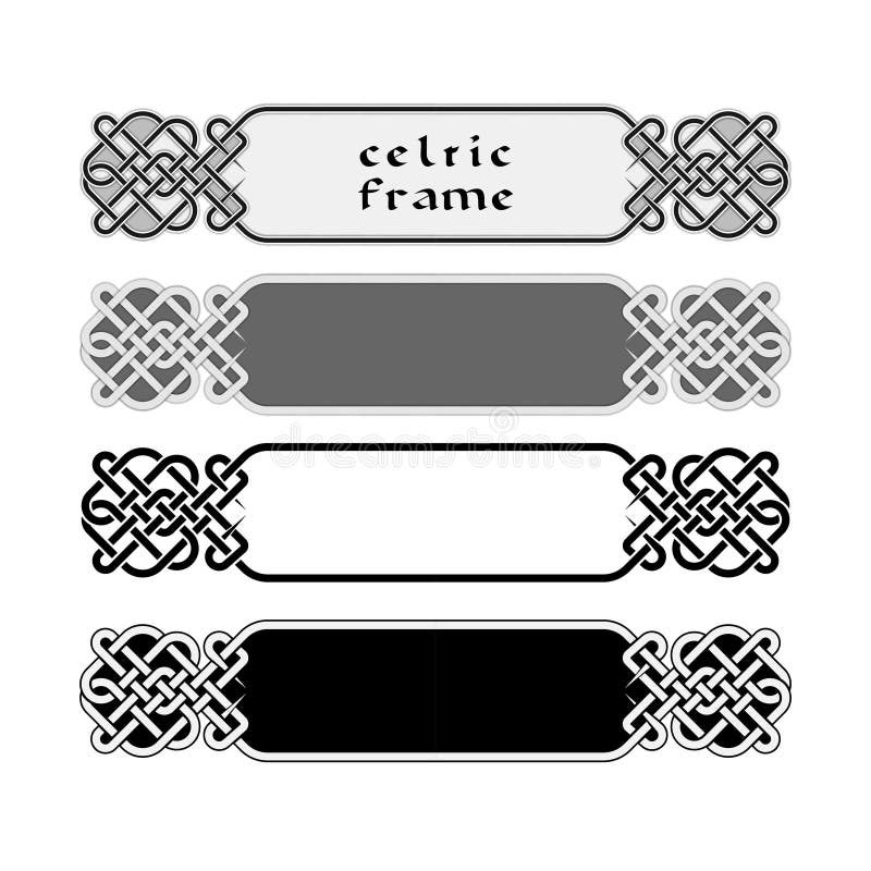 Traditional Medieval Celtic Patterns Stock Vector - Illustration of ...