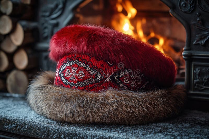 A Traditional Chapka Hat, Cultural and Elegant, Winter Theme Stock ...