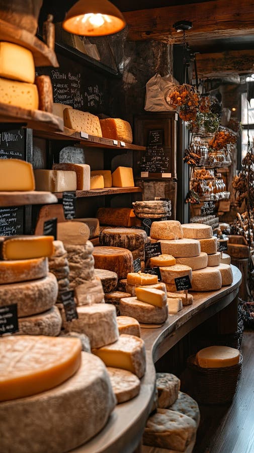 Traditional Cheese Shop Wheels Tasting Samples Stock Photos - Free ...