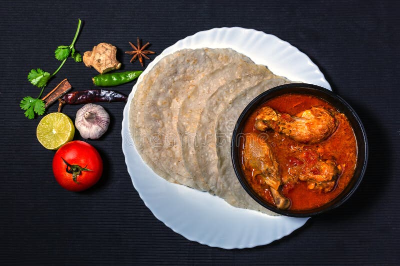 Traditional Chicken Curry & Rotti - a Perfect Blend of Spice and Flavor ...