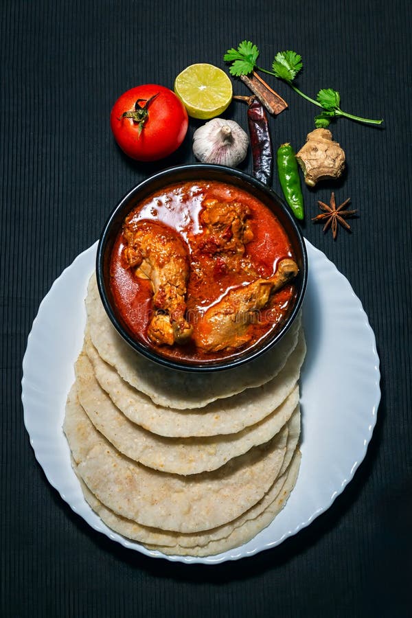 Traditional Chicken Curry & Rotti, Perfect Blend of Spice and Flavor ...