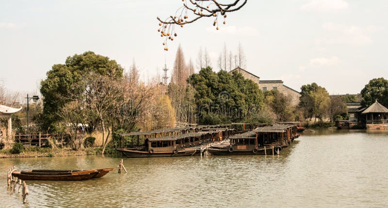 Traditional chinese boat stock image. Image of chinese - 98453303