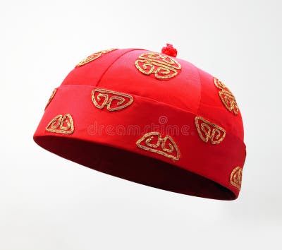Traditional Chinese cap stock photo. Image of isolated - 13478218