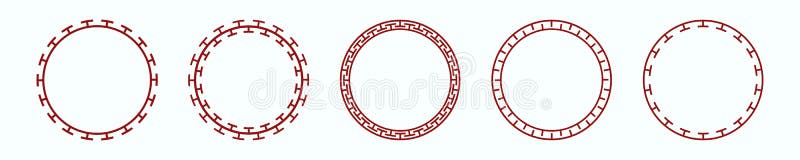 Chinese Circular Frames Stock Illustrations – 169 Chinese Circular ...