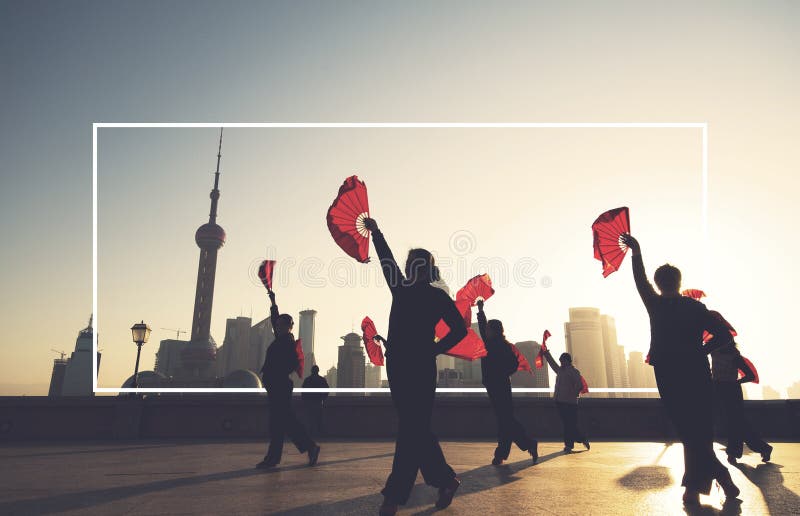 Traditional Chinese Dance Exercise Relax Concept Editorial Photo ...