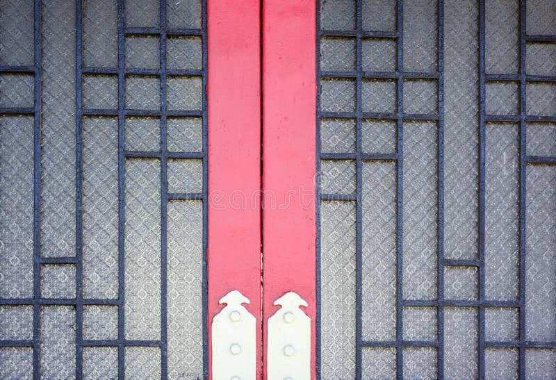 Traditional Chinese Door stock photo. Image of close - 86096398
