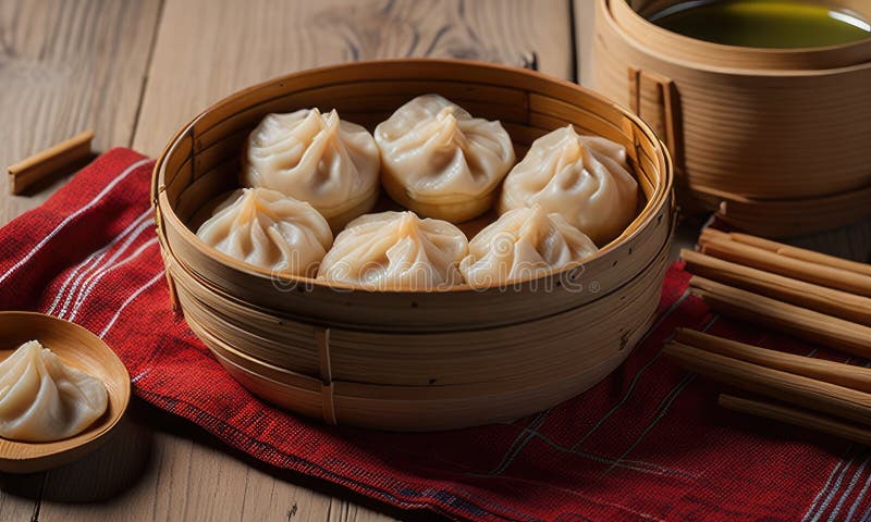 Traditional Chinese Dumplings Stock Illustration - Illustration of ...