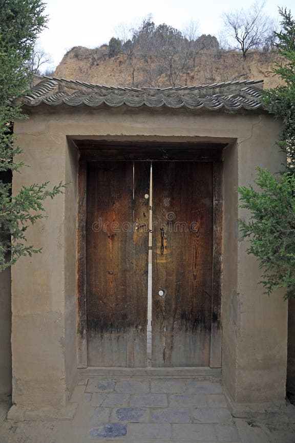 Traditional Chinese Gateway Stock Photo - Image of board, adobe: 386593382