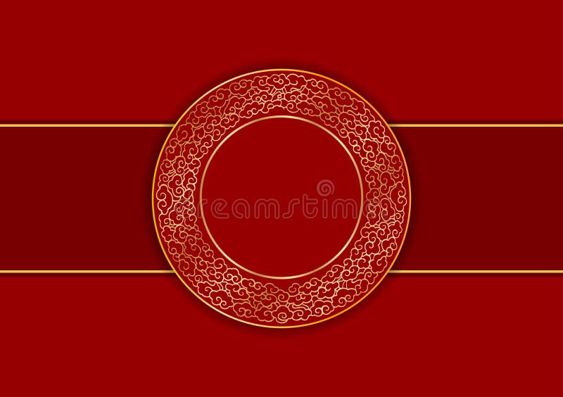 Traditional Chinese Greeting Card Template, Spring, Fortune Stock ...