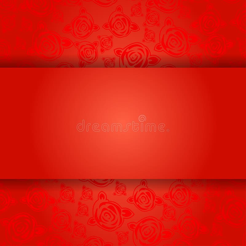 Traditional Chinese Greeting Card Template, Rose and Love Texture Stock ...