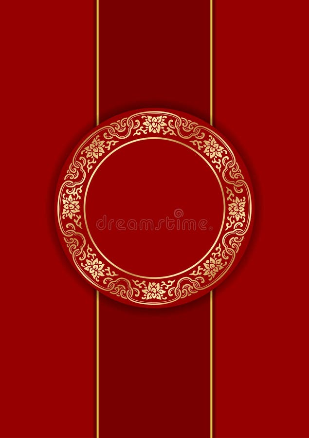 Traditional Chinese Greeting Card Template, Spring, Fortune Stock ...