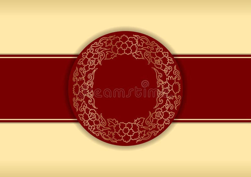 Traditional Chinese Greeting Card Template, Spring, Fortune Stock ...