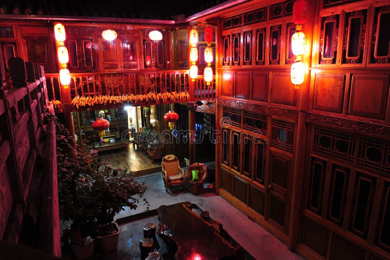 Traditional Chinese Hotel editorial stock photo. Image of house - 28980738