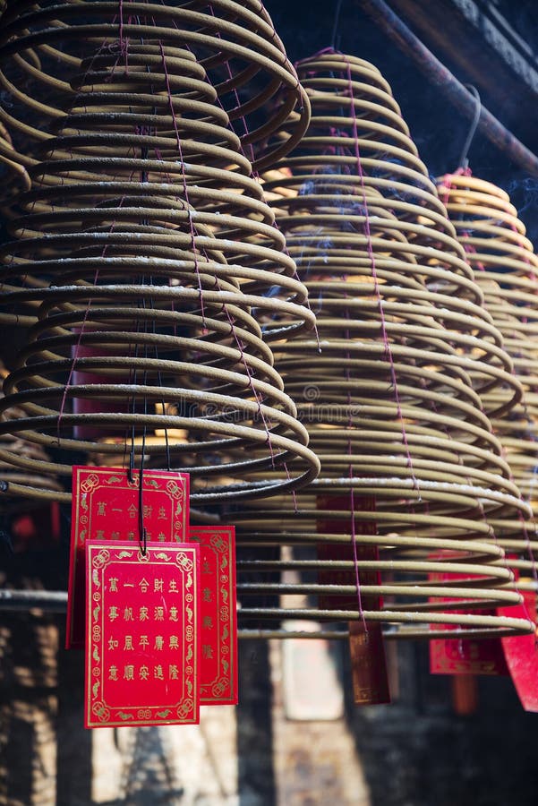 Traditional Chinese Incense in a-ma Temple in Macau Editorial Stock ...