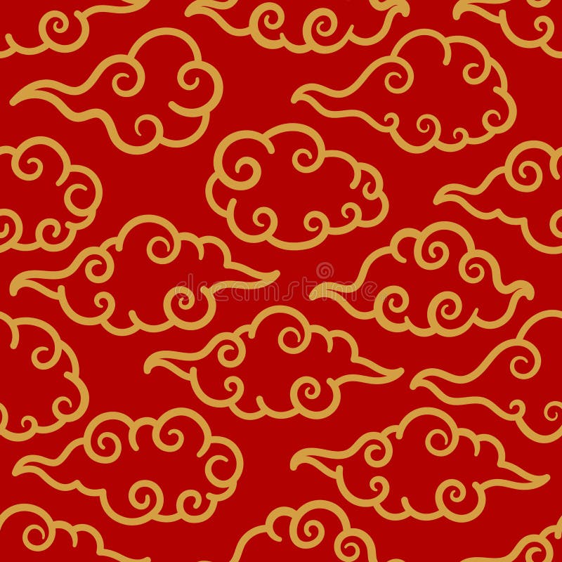 Traditional Chinese or Japanese Cloud Seamless Pattern Stock Vector ...