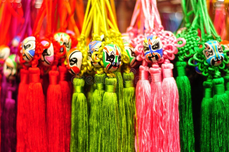 Traditional Chinese Keychains and Decorative Stock Photo - Image of ...