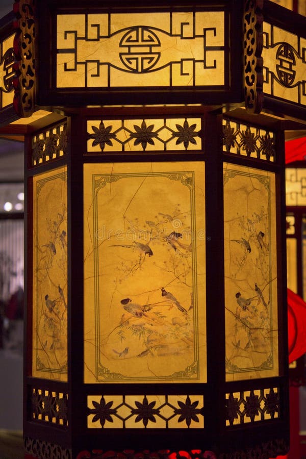 Traditional Chinese lamps stock photo. Image of atmosphere - 45297736