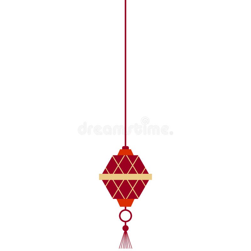 Traditional Chinese Lantern Border Decoration Stock Vector ...