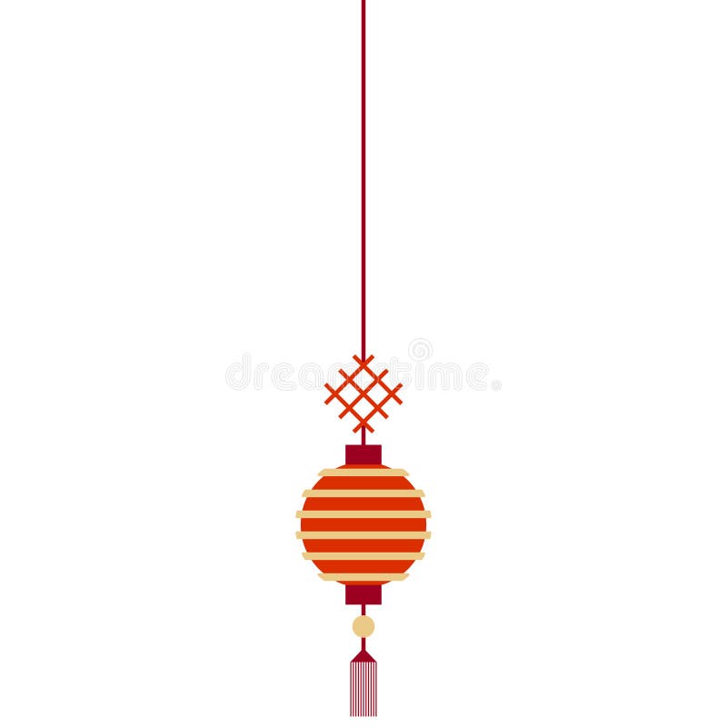 Traditional Chinese Lantern Border Decoration Stock Vector ...