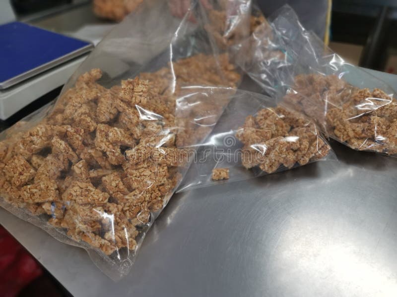 Traditional Chinese Maltose Sugary Peanut Biscuit or Candy Stock Photo ...