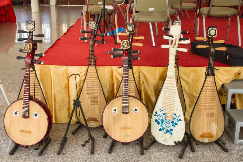 Traditional a Chinese Musical Instrument Stock Image - Image of sound ...