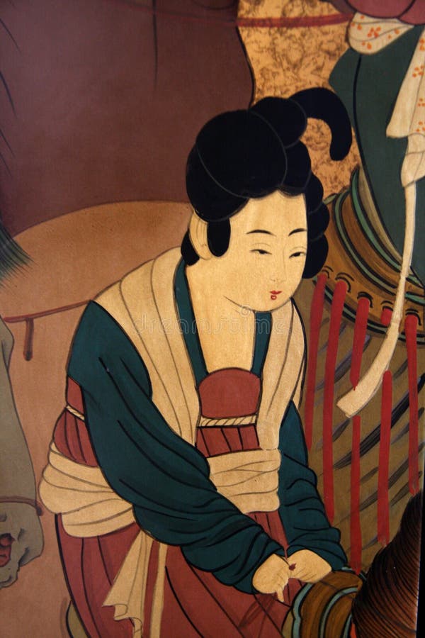 Traditional Chinese Painting Stock Image - Image of painting ...