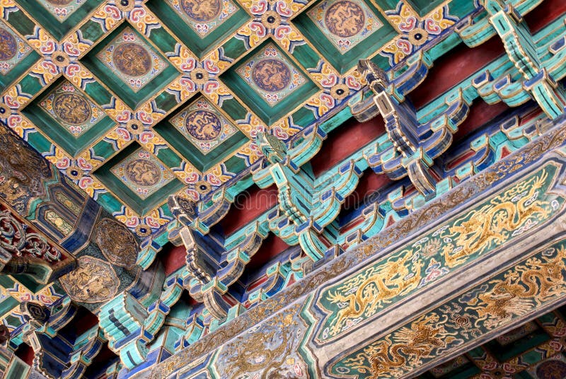 Traditional Chinese Pattern on the Ceiling in the Imperial Palace ...