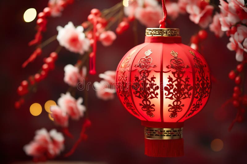 Traditional Chinese Red Lanterns: Festive Elegance Stock Photo - Image ...