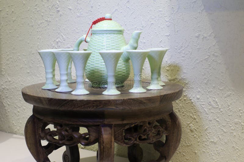 Traditional Chinese Rice Wine Set Stock Photo - Image of kitchen ...