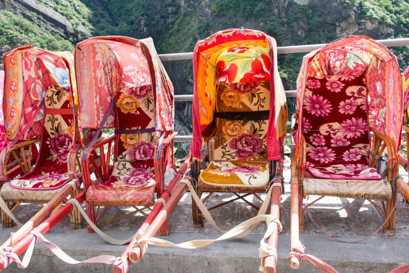 Traditional Chinese Rickshaw Stock Photo - Image of seat, cart: 278816540