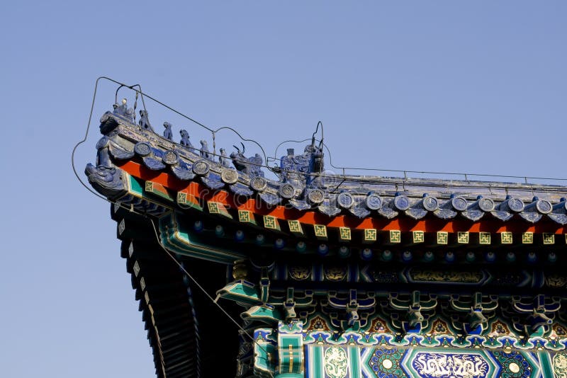 Traditional Chinese roof stock photo. Image of china - 11493692