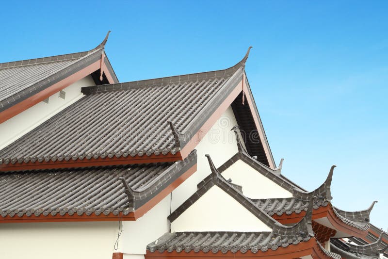 Traditional Chinese Roof stock photo. Image of house - 33124718