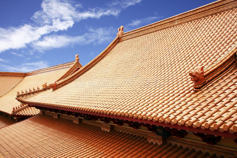 Traditional Chinese Rooftops Stock Photo - Image of curved, china: 13427326
