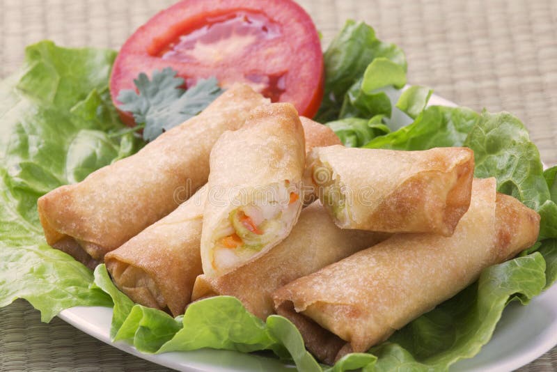 Traditional Chinese Spring Rolls Stock Photo - Image of traditional ...