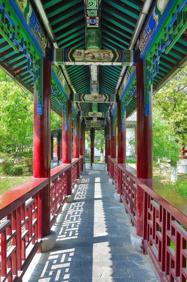 The Long Corridor of Summer Palace Stock Photo - Image of chinese ...