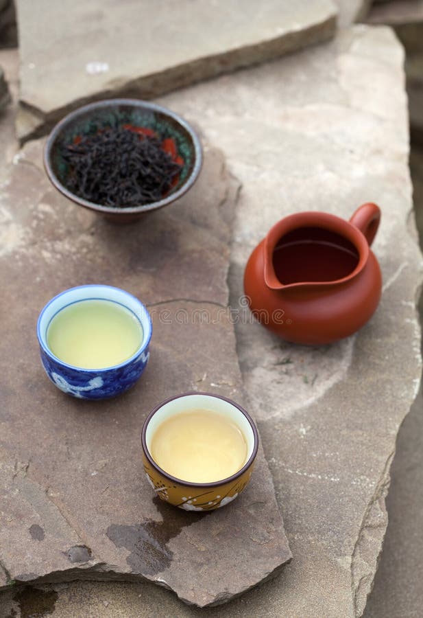 Traditional Chinese Tea Ceremony Accessories (tea Cups and Pitch Stock ...