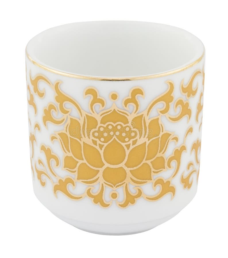 Traditional Chinese Tea Cup Isolated on White Stock Photo - Image of ...