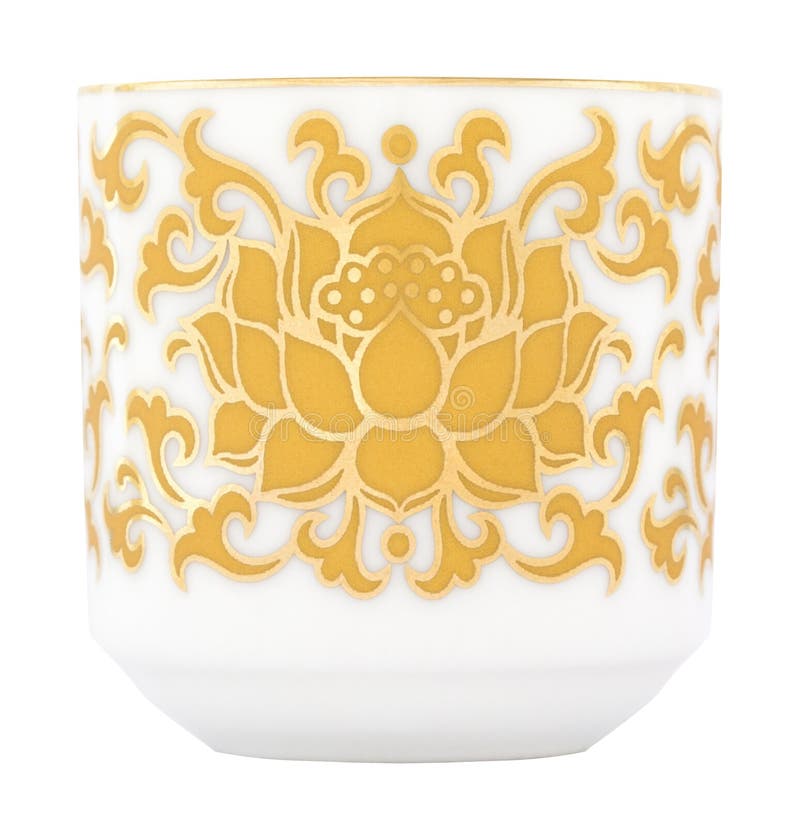 Traditional Chinese Tea Cup Isolated on White Stock Photo - Image of ...