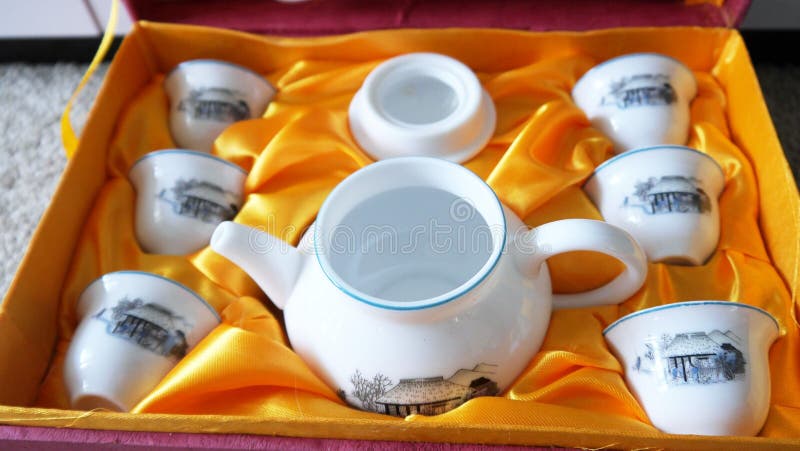 Traditional Chinese Tea Pot Set Stock Photo - Image of culture, aroma ...
