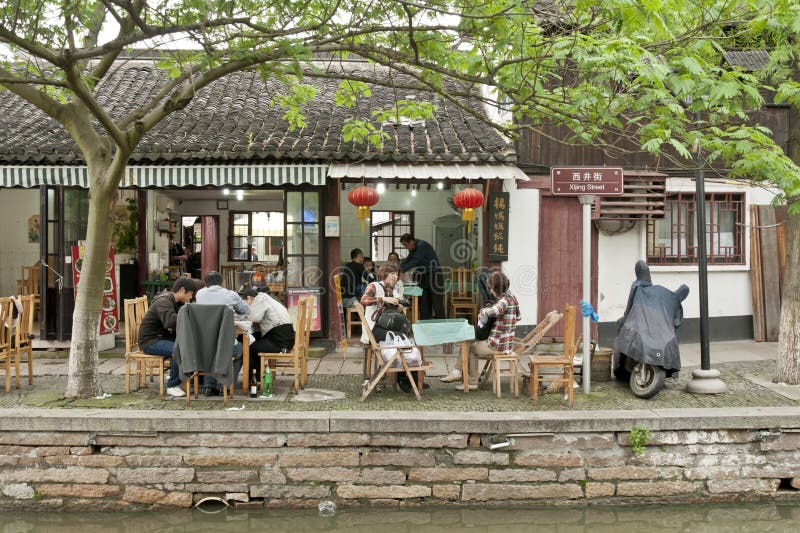 A traditional chinese town editorial photo. Image of black - 28289336