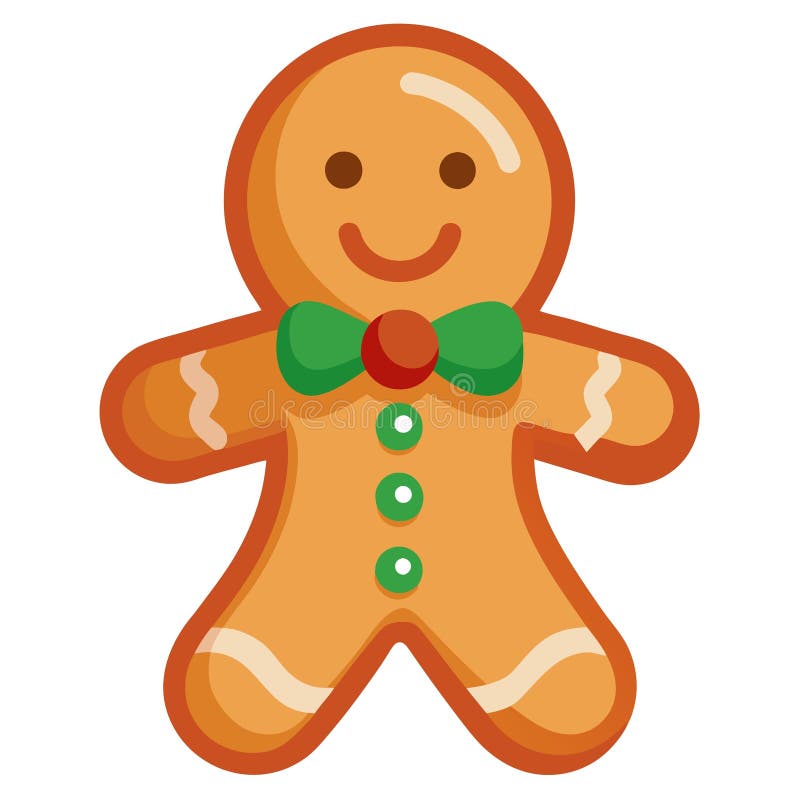 Traditional Christmas Cookie - Gingerbread Man. Isolated on Transparent ...