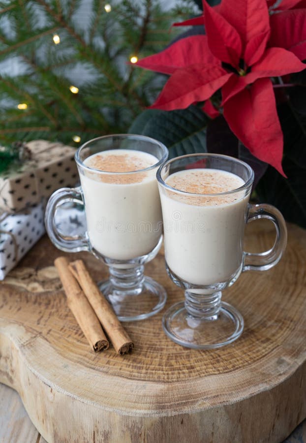 Traditional Christmas Drink Egg Nog Stock Image - Image of alcohol ...