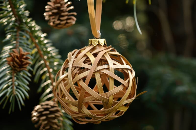 Traditional Christmas Ornament Made of Straw Stock Illustration ...
